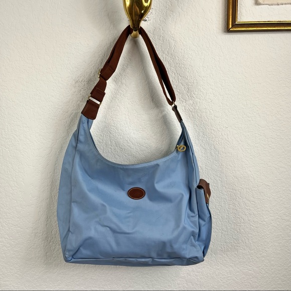 Longchamp | Bags | Longchamp Womens Baby Blue Le Pliage Hobo Bag | Poshmark